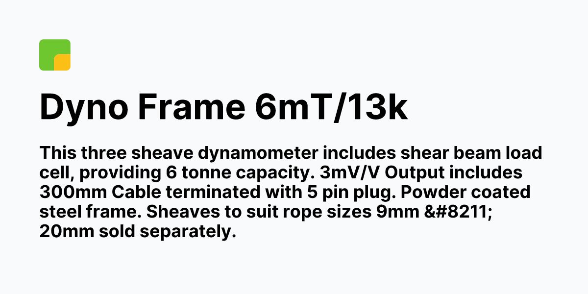 Dyno Frame 6mT/13k | Robway