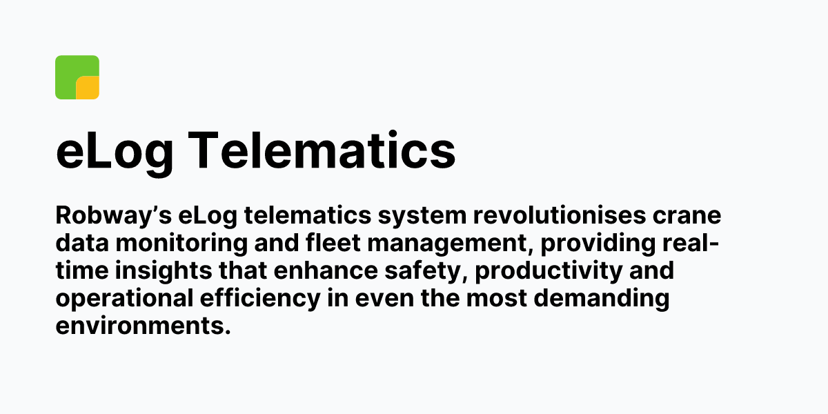 eLog Telematics | Robway