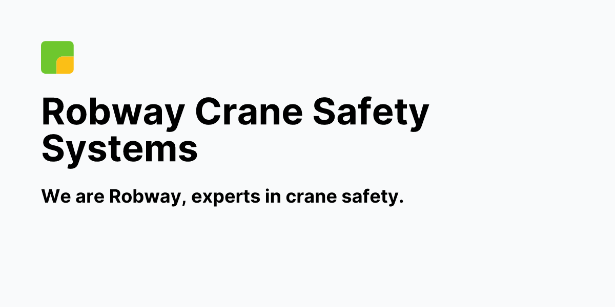 Robway Crane Safety Systems | Robway